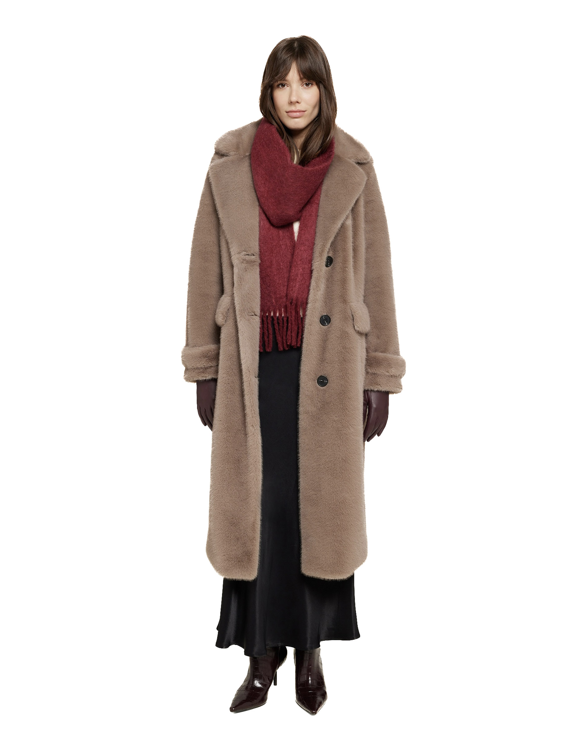 Charlene Coat light taupe kappa dam – Rockandblue | Jackan.com